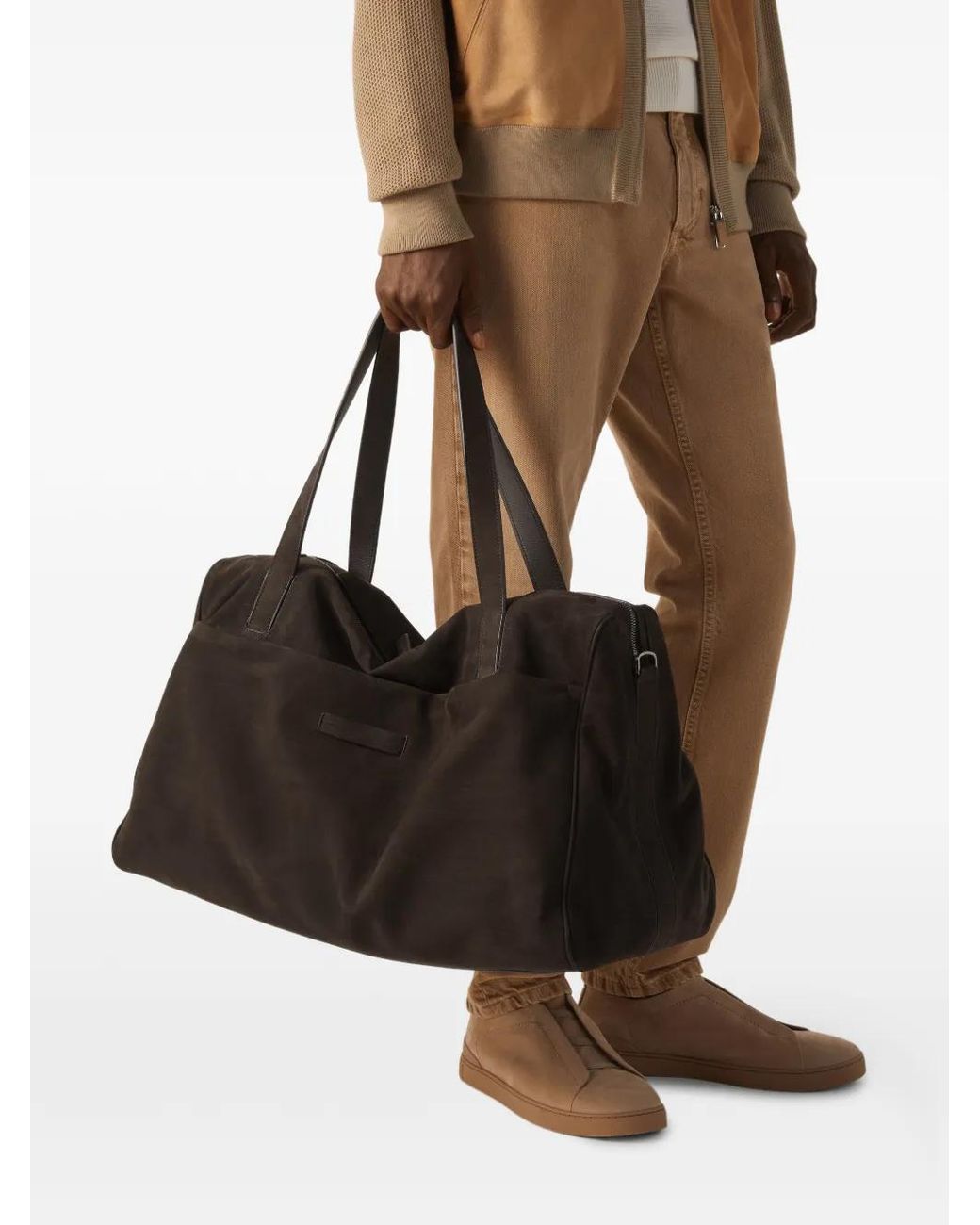 ZEGNA Logo-Detail Holdall in Black for Men | Lyst
