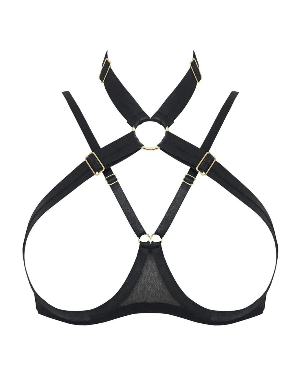Bordelle Syra Ouvert Wire Bra Harness in Black | Lyst