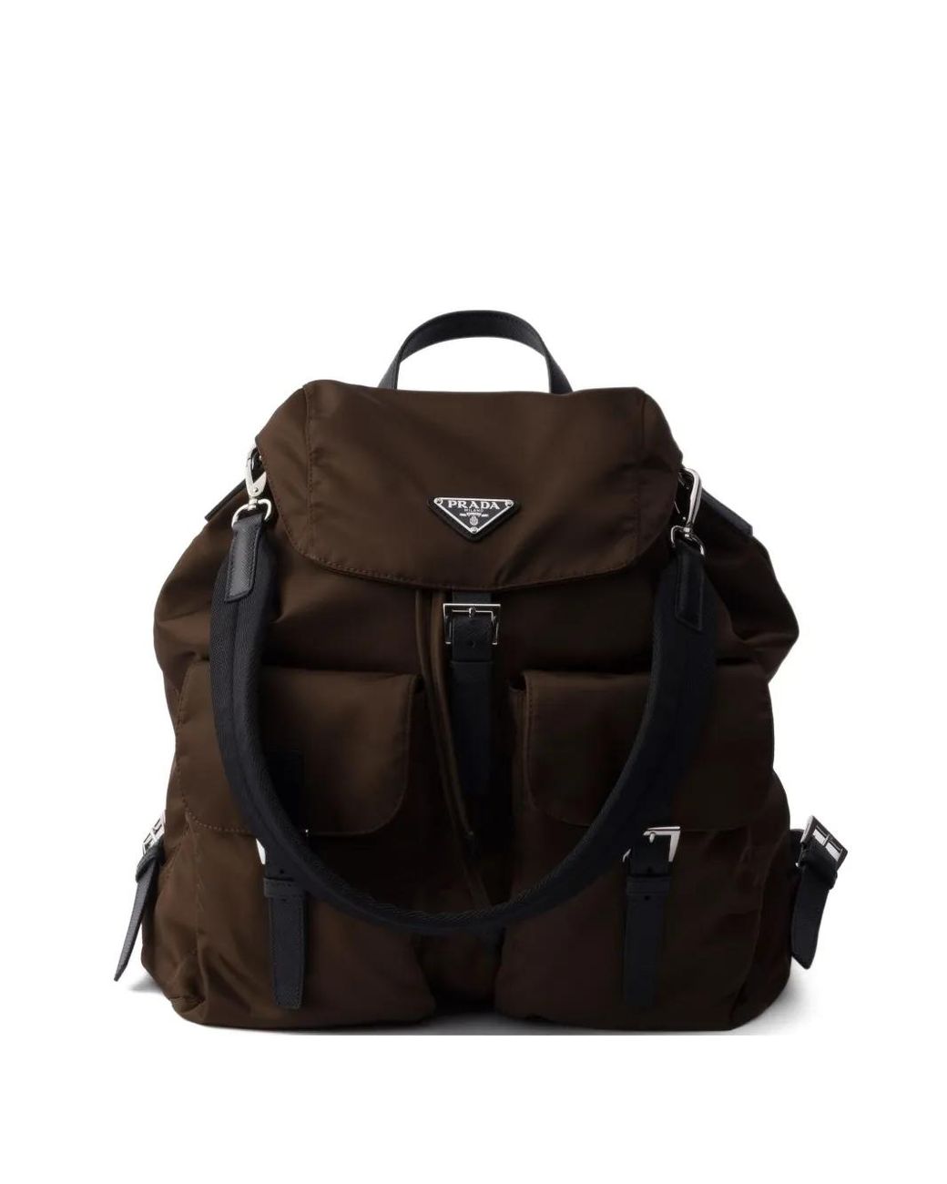 Prada Front-Pocket Backpack in Black for Men | Lyst