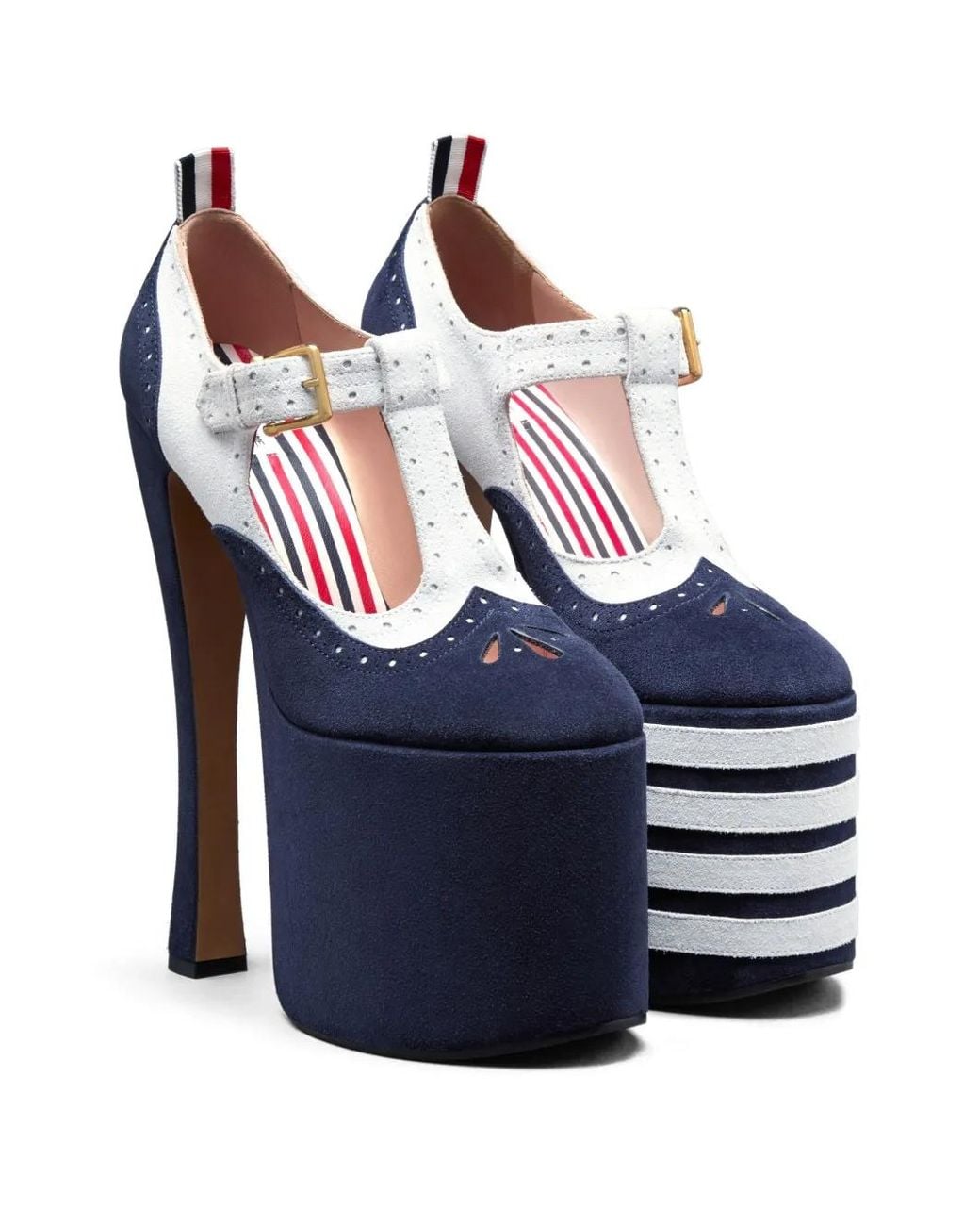 Thom Browne Thom John 4-Bar Platform Pumps in Blue | Lyst