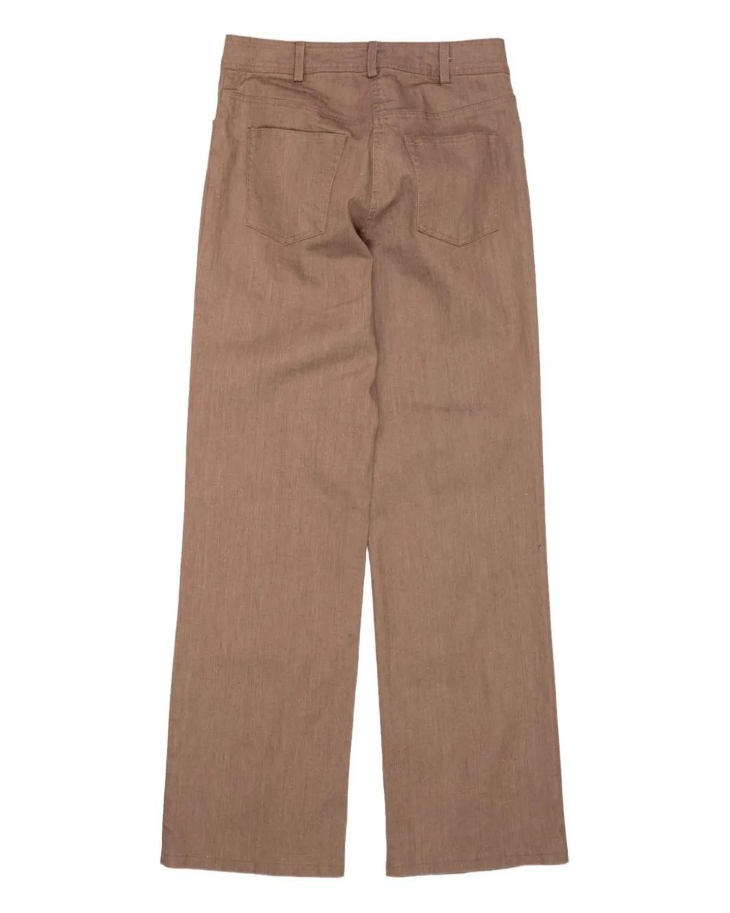 Anne Isabella Laser-Treated Jeans in Natural | Lyst