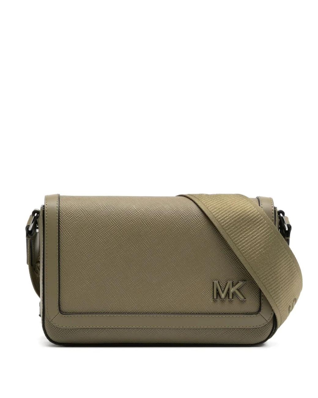 Michael Kors Edison Crossgrain Messenger Bag in Gray for Men | Lyst