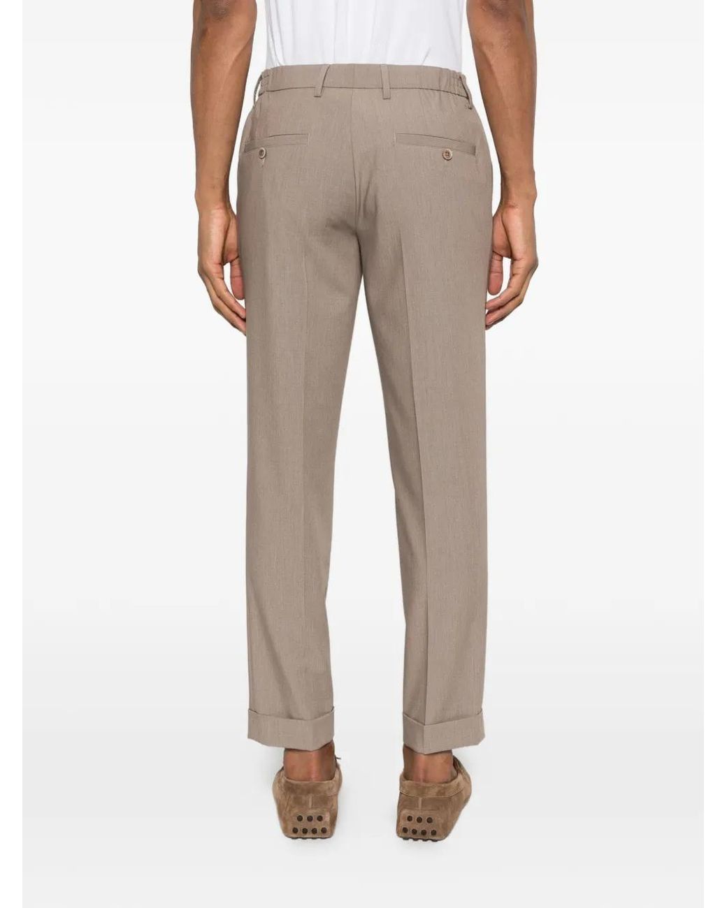GTA Dennis Cuffed-Hem Trousers in White for Men | Lyst