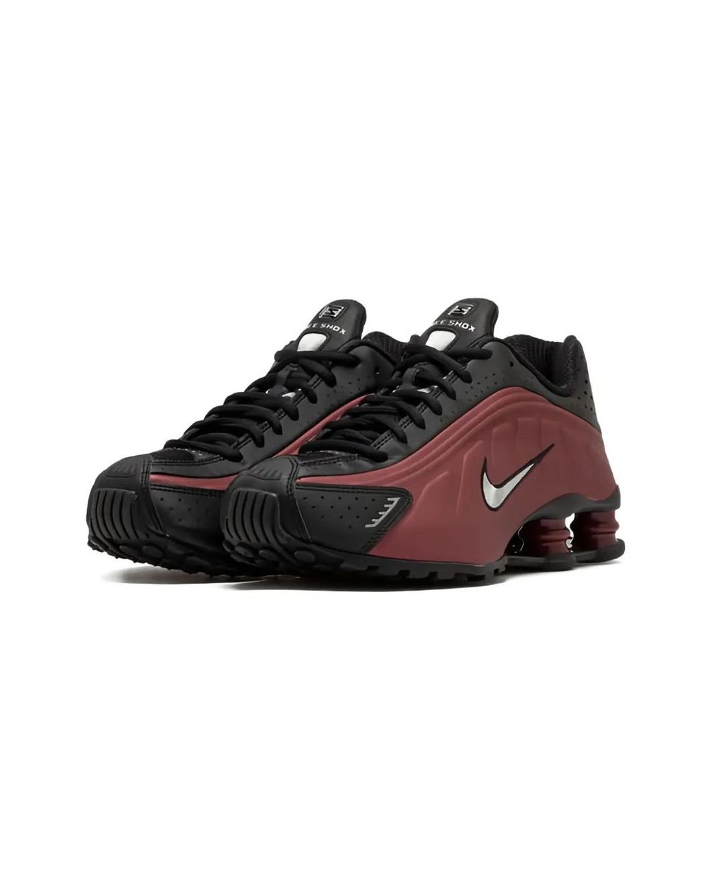 Nike Shox R4 "Team//Metallic" Sneakers in Red | Lyst