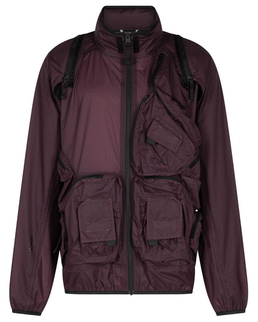 Nike Logo-Print Ripstop Track Jacket in Purple | Lyst