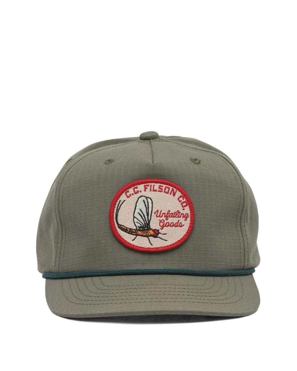 Filson Fly-Patch Cotton Hat in Grey for Men | Lyst UK