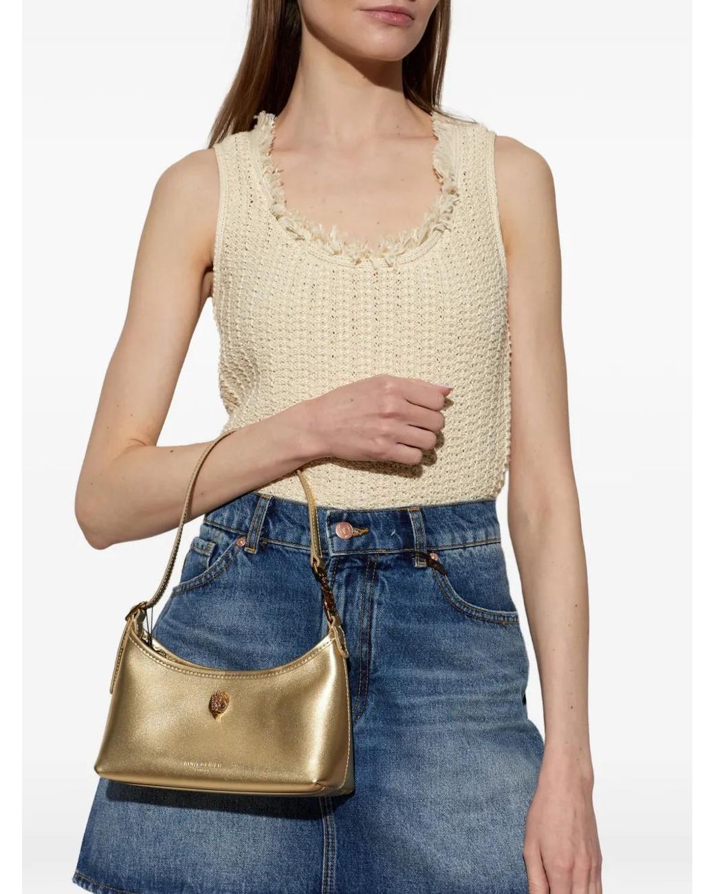 Kurt Geiger Sac Cabas Kurt Sling À Ornements in Natural | Lyst
