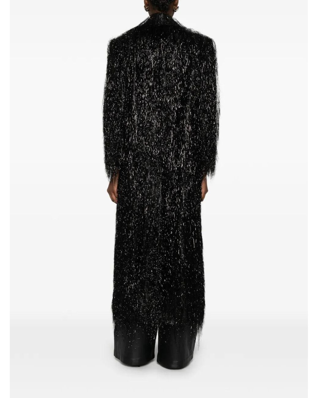 MEDEA Loose-Threads Coat in Black | Lyst UK