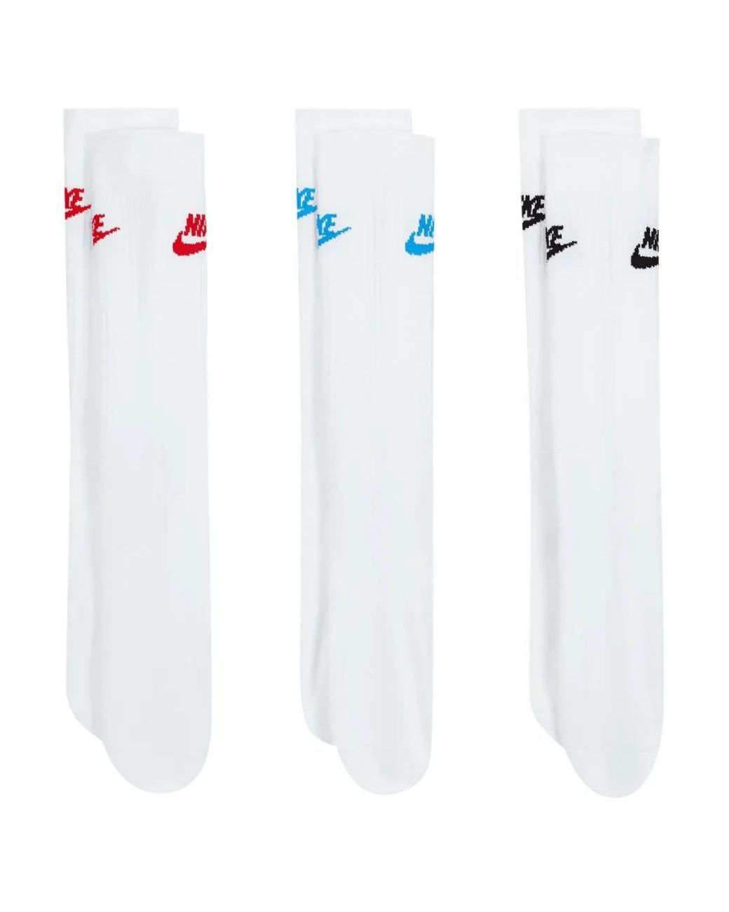 Nike Everyday Essential "multi Color" Three-pack Socks in White | Lyst