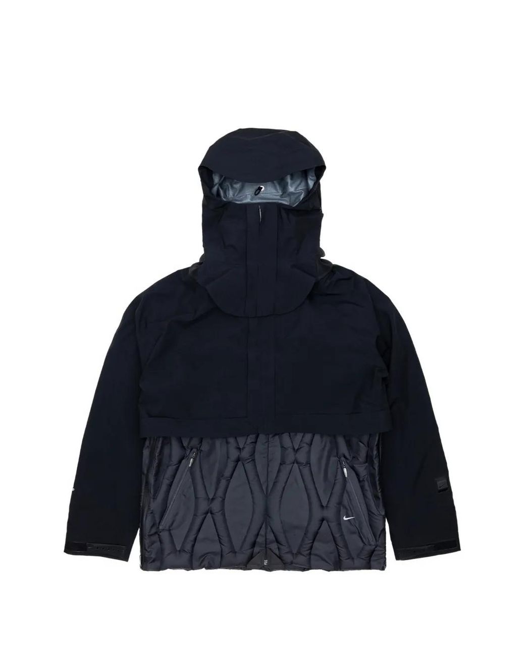 Nike Hooded Quilted Jacket in Blue | Lyst UK