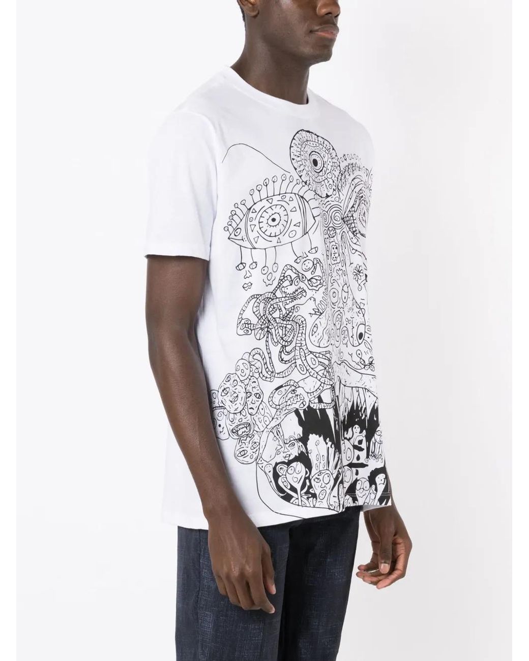 Amir Slama Slamb Aaaarrrrggghh Cotton T-Shirt in White | Lyst UK