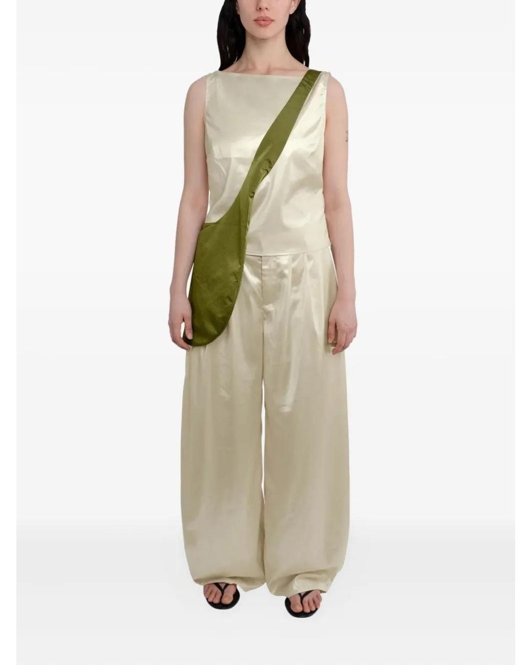 Coa Nyc Hobo Curved-Shape Shoulder Bag in Green | Lyst