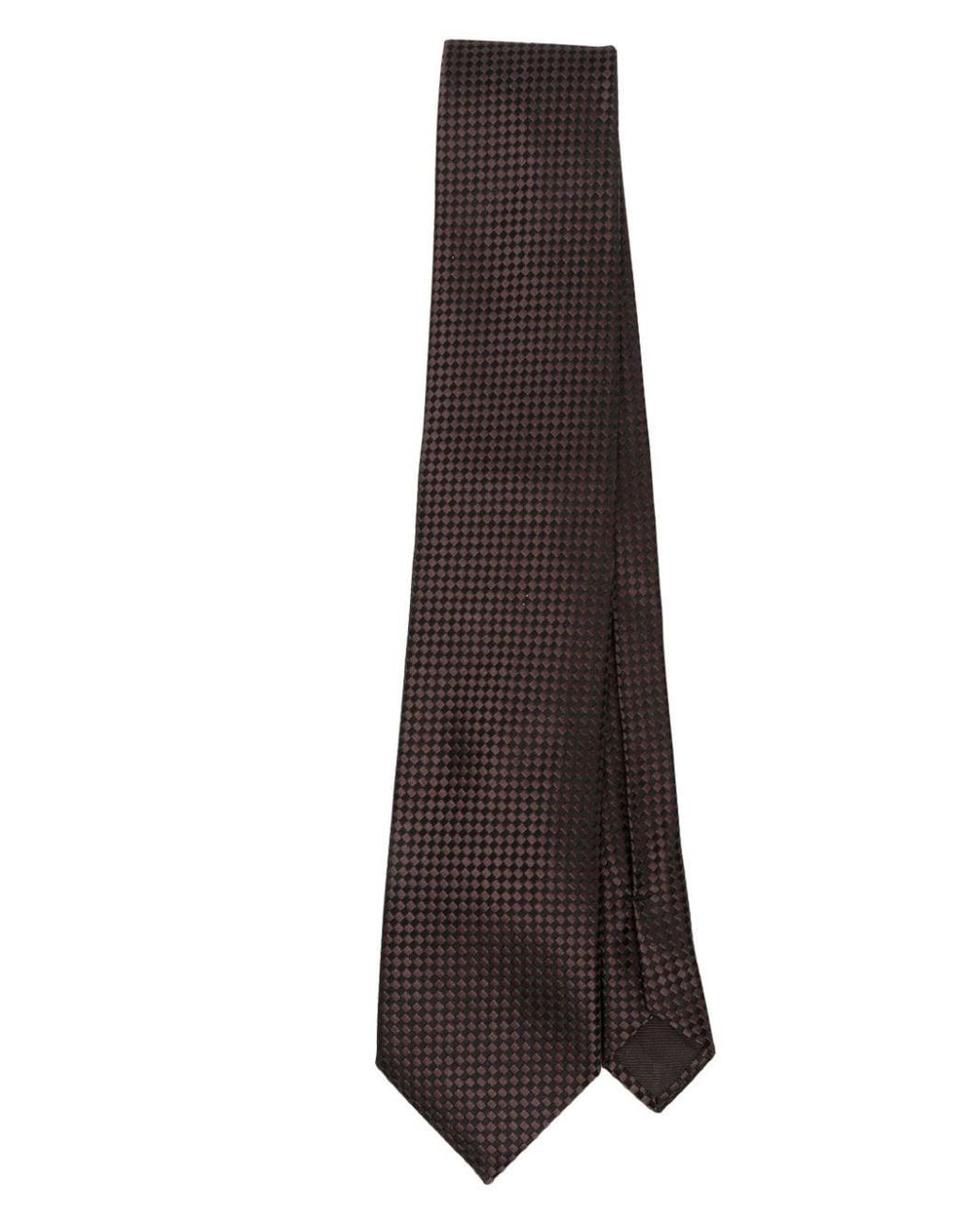 Tom Ford Patterned-Jacquard Tie in Brown for Men | Lyst UK