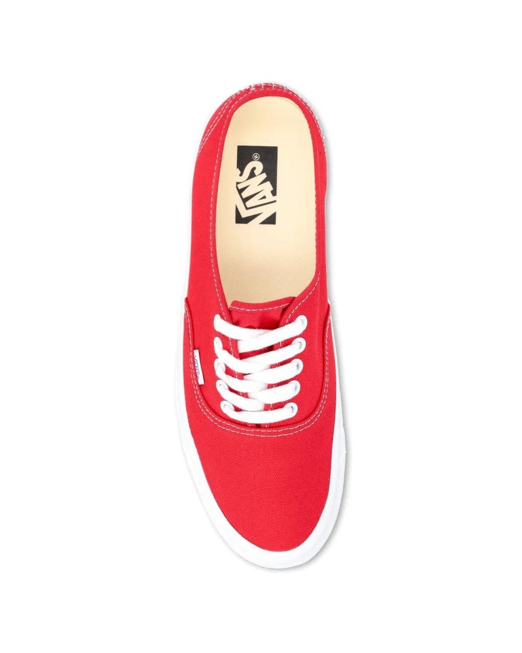 Vans Skate Authentic Cotton Sneakers in Red for Men | Lyst UK