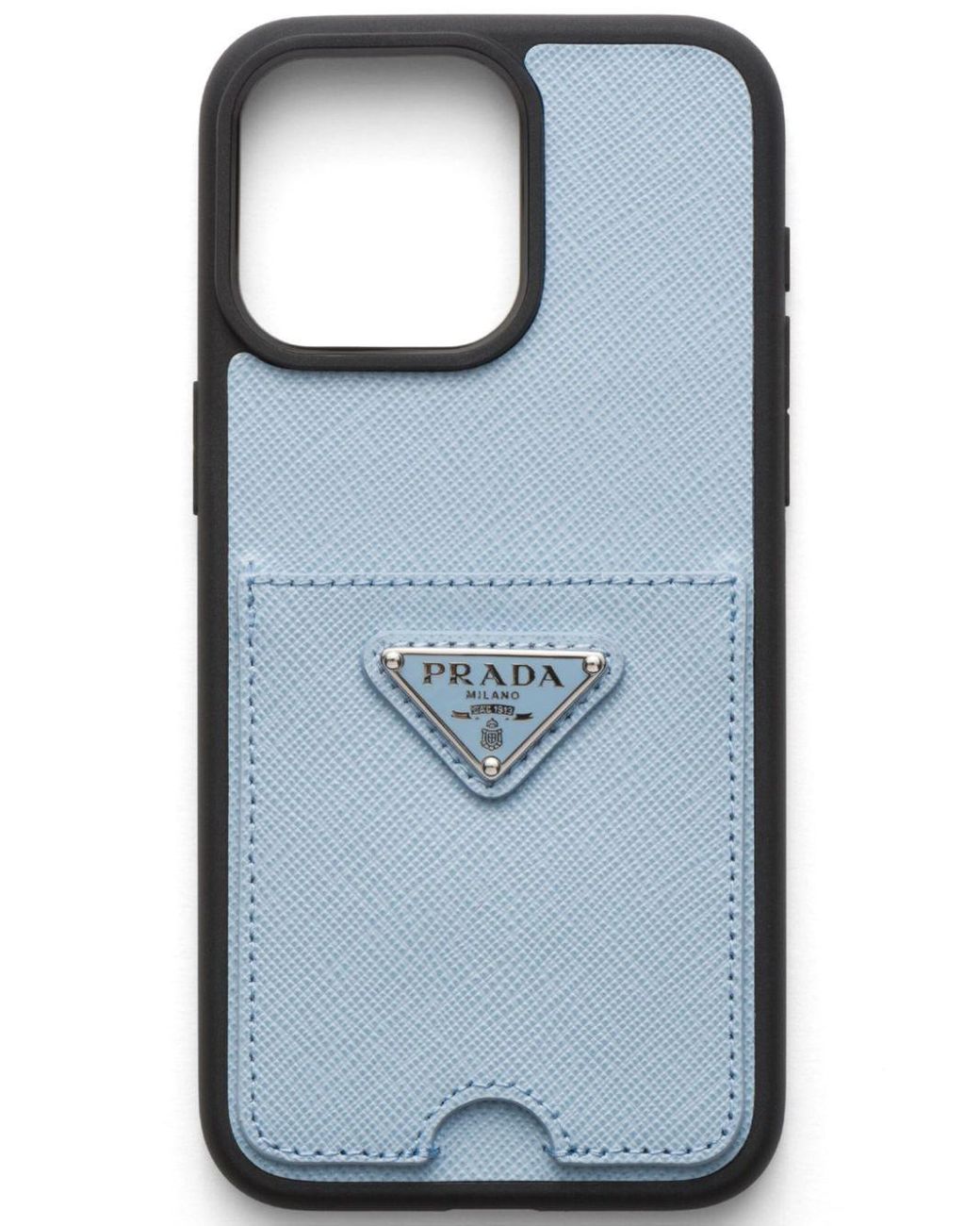 Prada Triangle-Logo Iphone 15 Pro Max Case in Blue | Lyst