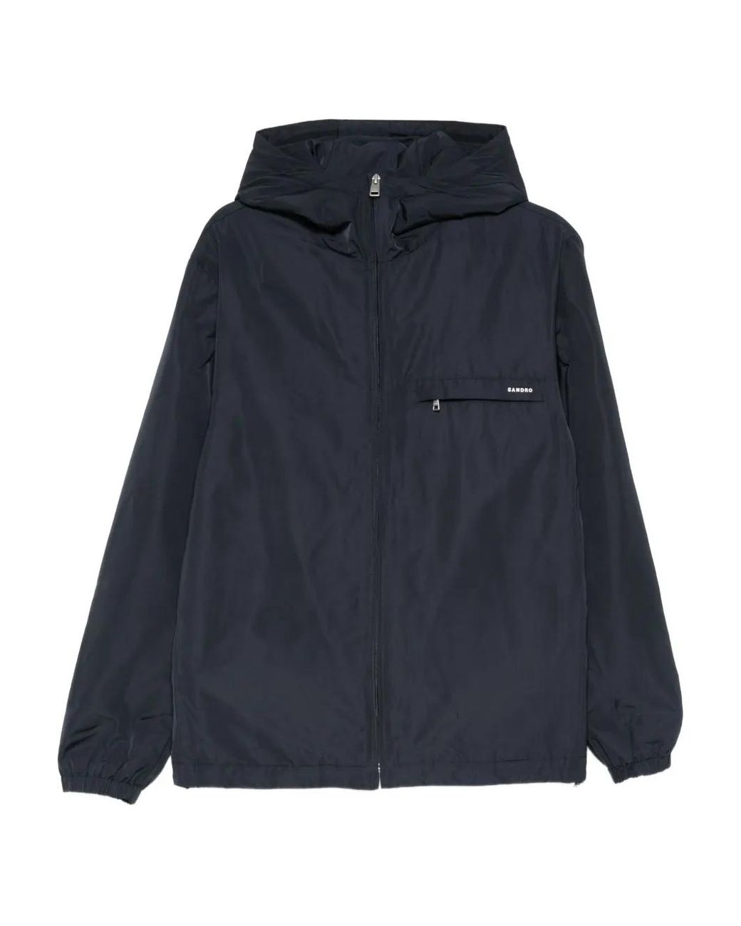 Sandro Logo-Detail Padded Jacket in Blue for Men | Lyst