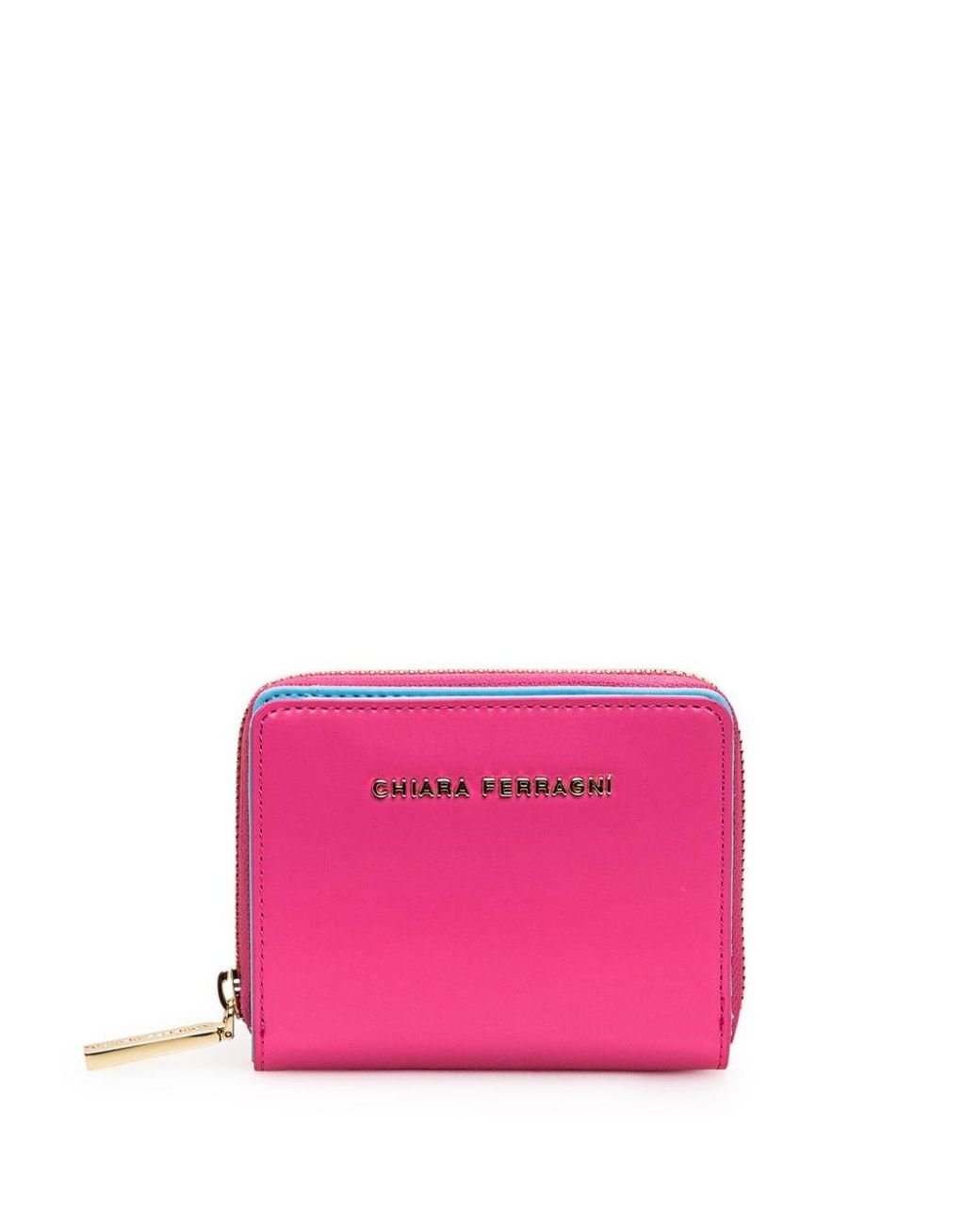 Chiara Ferragni Logo-Lettering Wallet in Pink | Lyst
