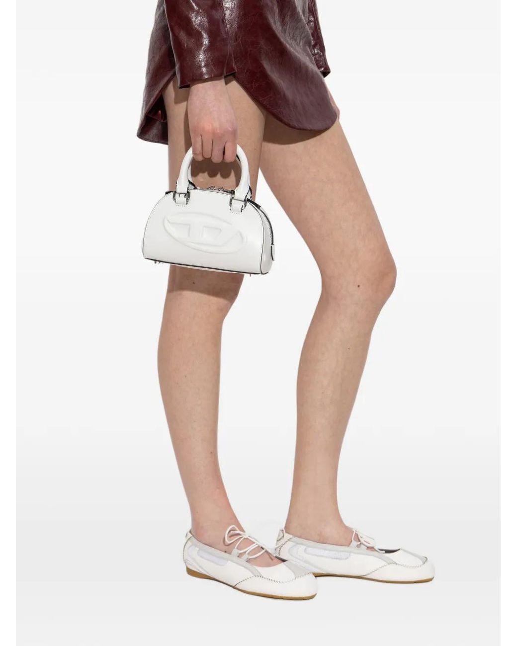 DIESEL 1Dr 2.0 Dome Debossed-Logo Cross-Body Bag in White | Lyst