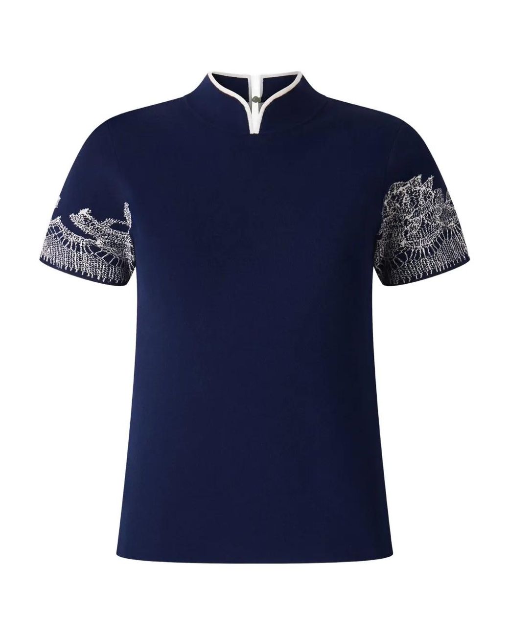 Shanghai Tang Tang Qipao Top in Blue | Lyst UK