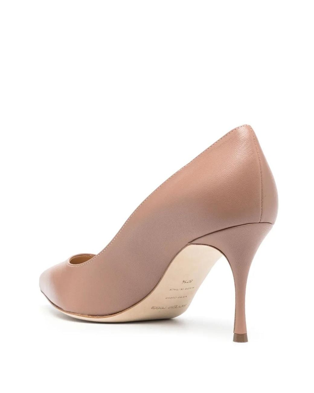 Sergio Rossi Godiva 75Mm Pointed Toe Pumps in Pink | Lyst