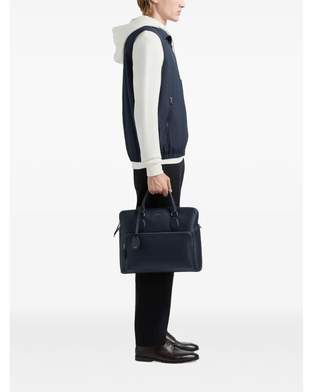 Bally Capitol Briefcase in Blue for Men | Lyst