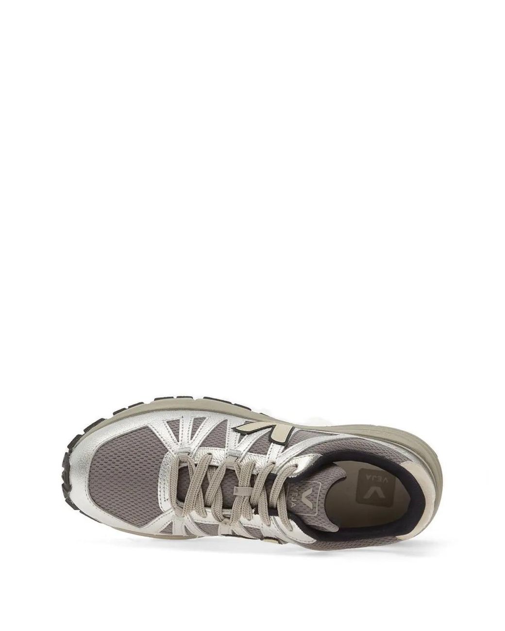 Veja Salar Metallic-Effect Sneakers in White | Lyst UK