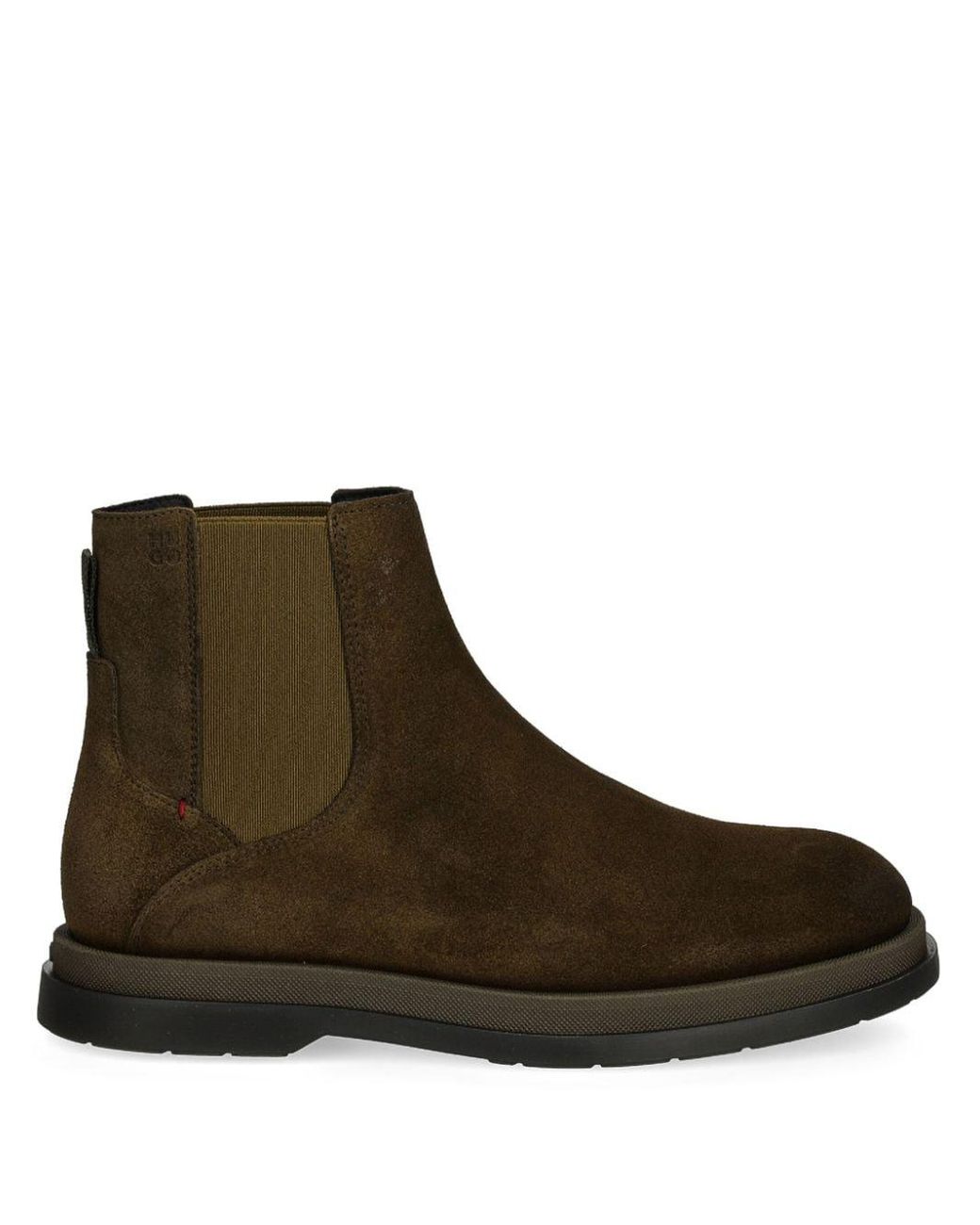 HUGO Suede Chelsea Boots in Brown for Men | Lyst