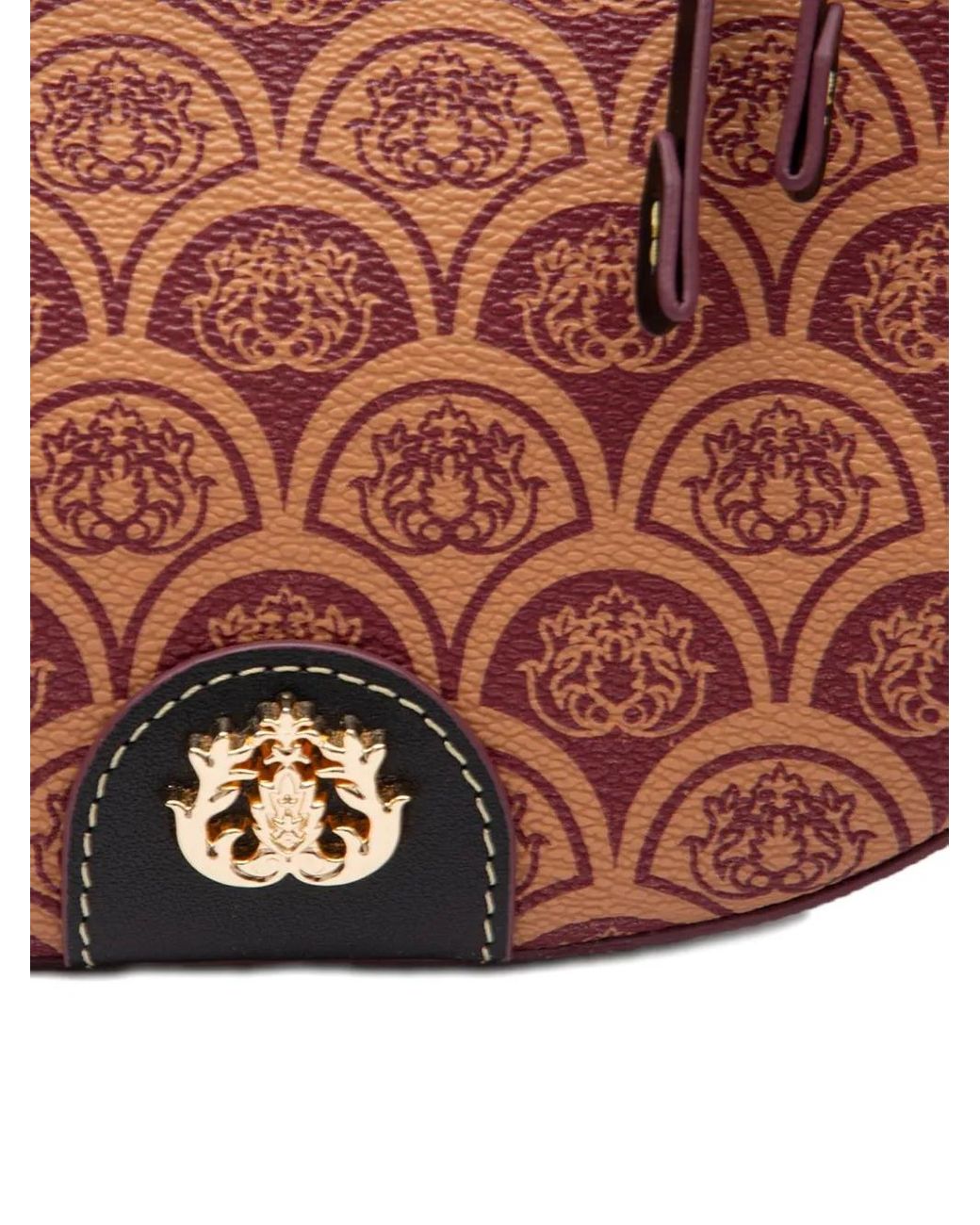 Isla Monogram Shoulder Bag in Brown | Lyst