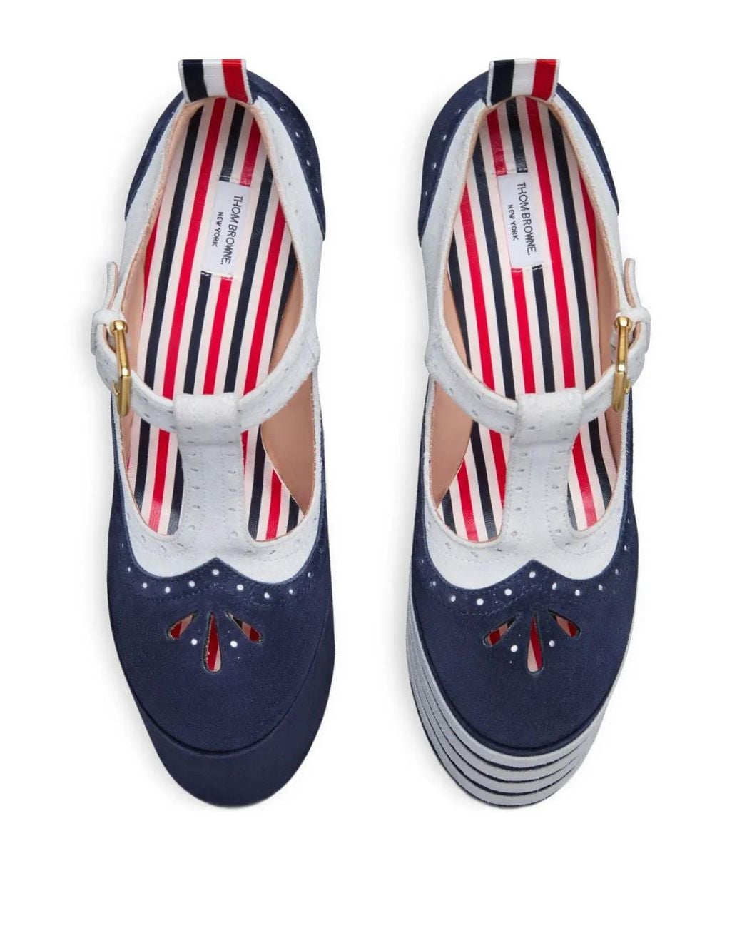 Thom Browne Thom John 4-Bar Platform Pumps in Blue | Lyst