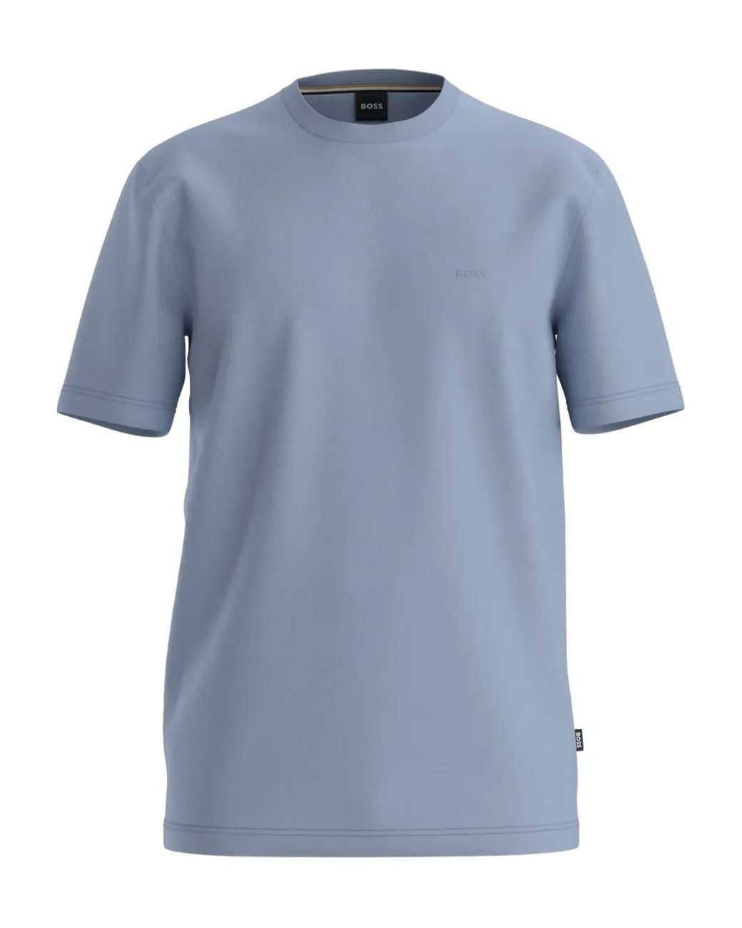 BOSS Logo T-Shirt in Blue for Men | Lyst UK
