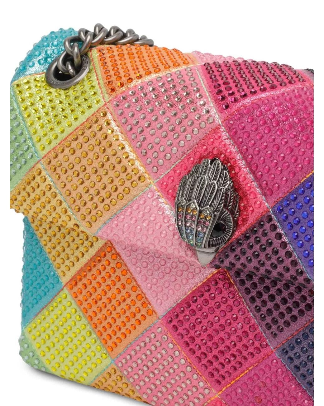 Kurt Geiger Small Multicolour Kensington Shoulder Bag in Pink | Lyst