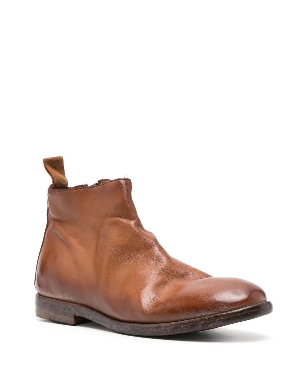 Moma Distressed Boots in Brown | Lyst