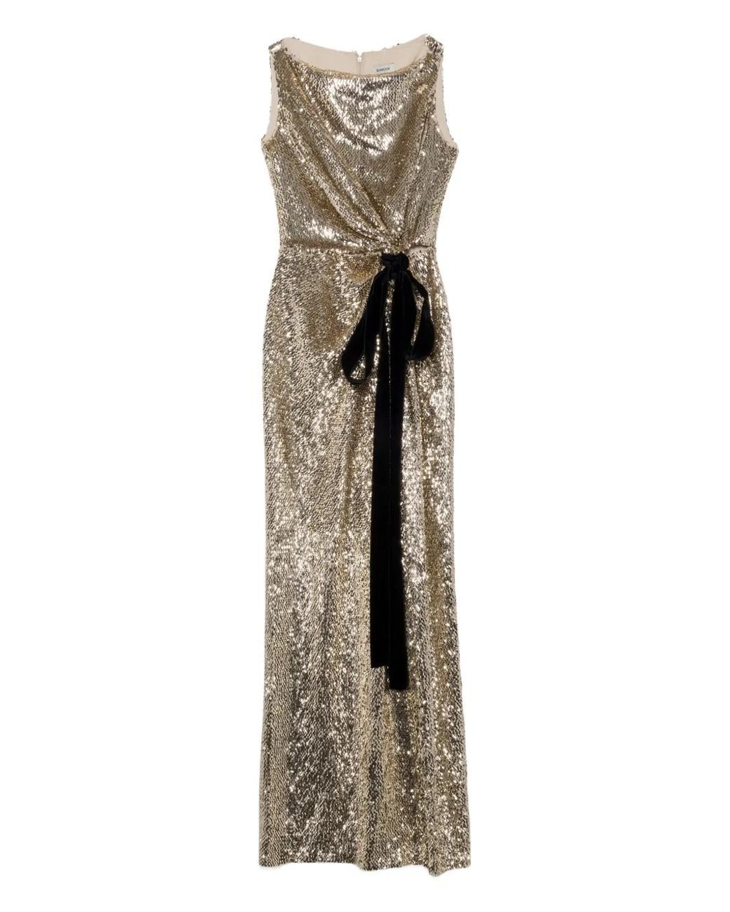 Jonathan Simkhai Felicity Sequin Maxi Dress in Metallic | Lyst