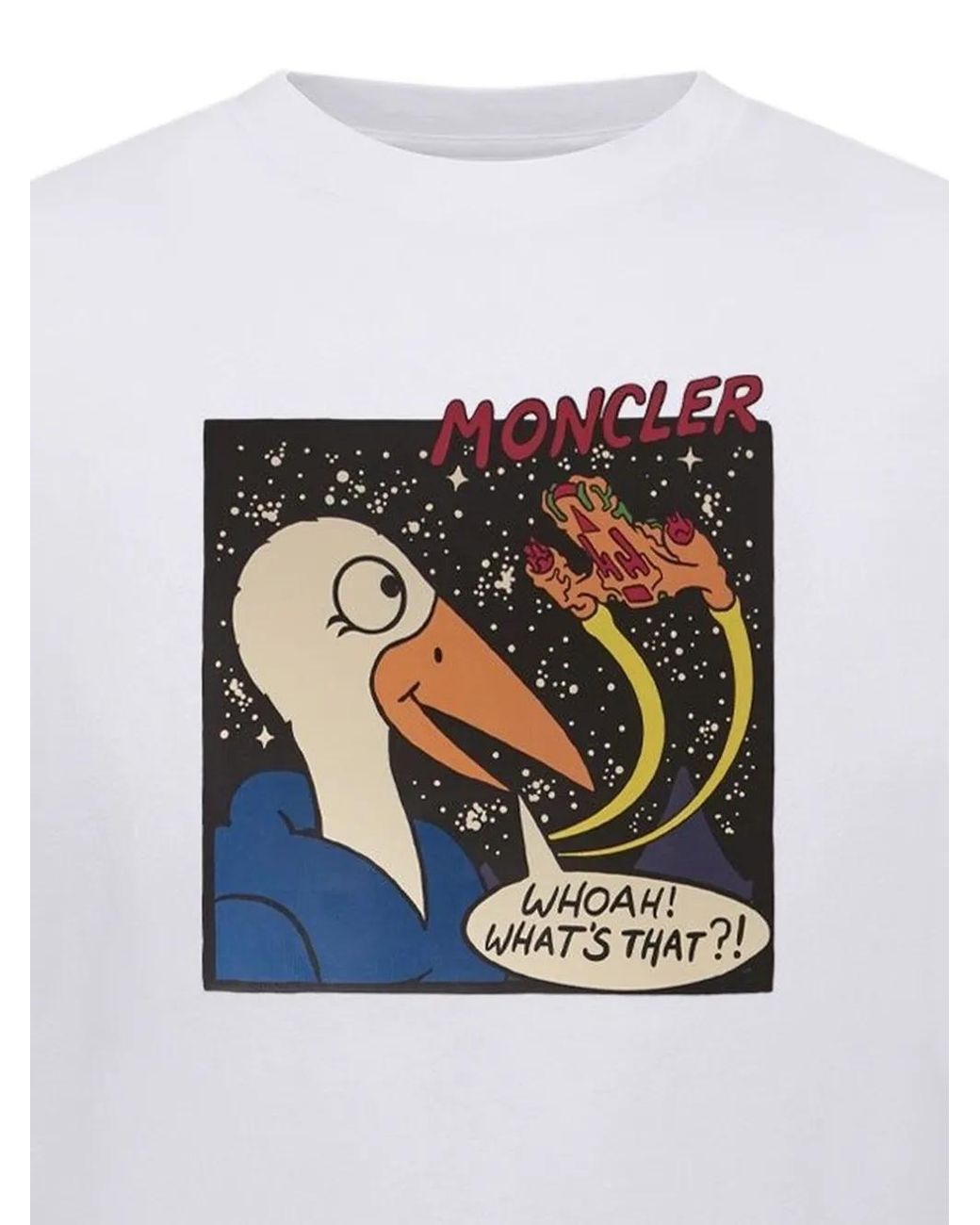 Moncler Space Monduck T-Shirt in White for Men | Lyst