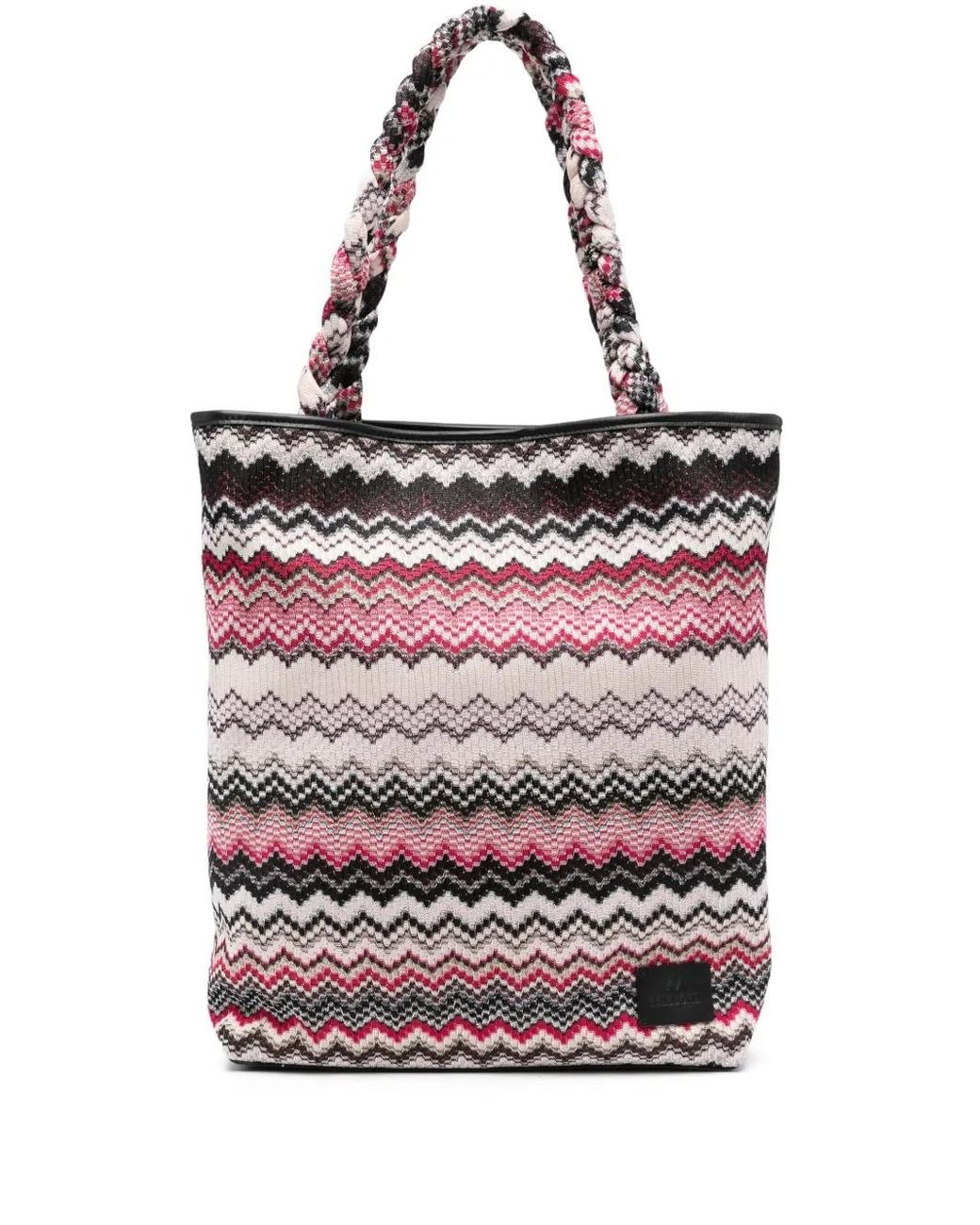 Missoni Wave Tote Bag in Pink | Lyst