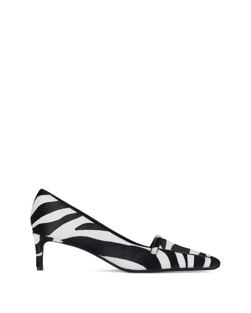 KHAITE Celia Zebra-Print Pumps in White | Lyst