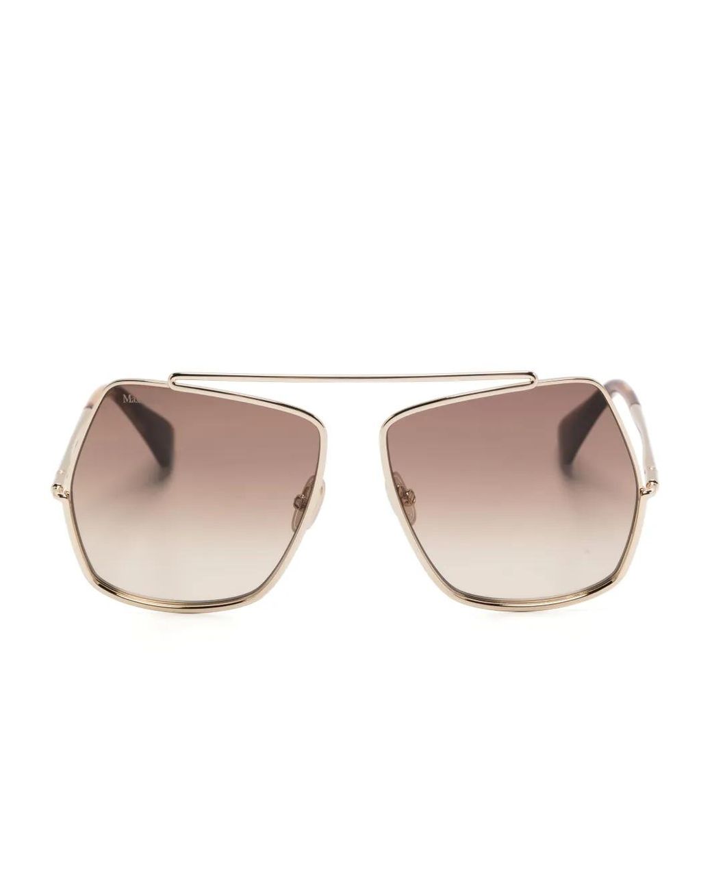 Max Mara Eyewear Oversize-Frame Sunglasses in Pink | Lyst UK