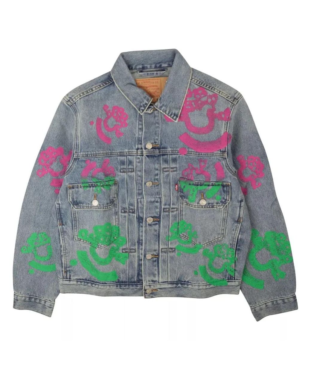 DENIM TEARS Bstroy Tears Type-2 Denim Jacket in Green for Men | Lyst
