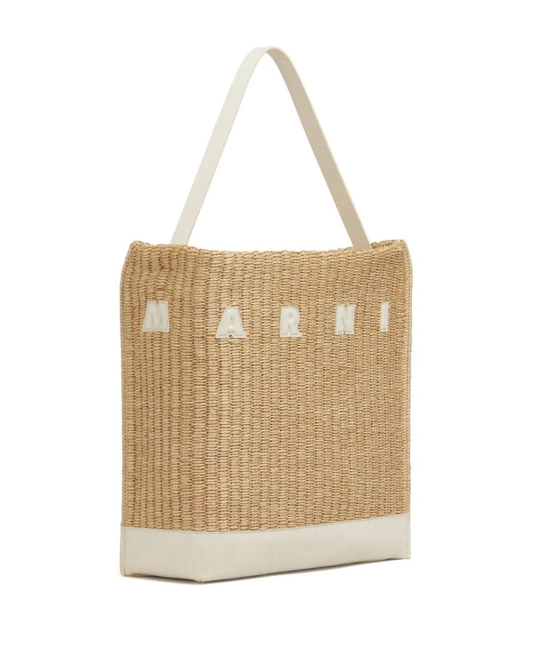 Marni Museo Tote Bag in Natural | Lyst