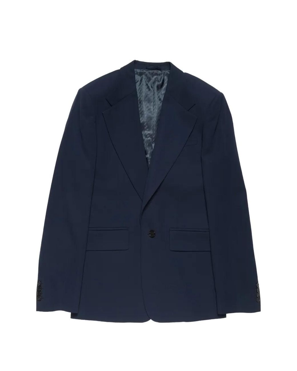 Acne Studios Notched-Lapel Jacket in Blue for Men | Lyst UK