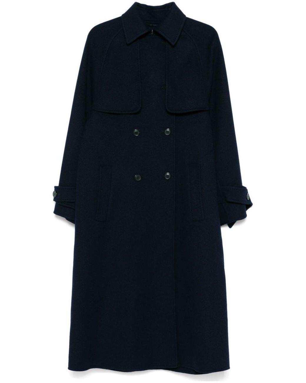 Max Mara Falcon Coat in Blue | Lyst