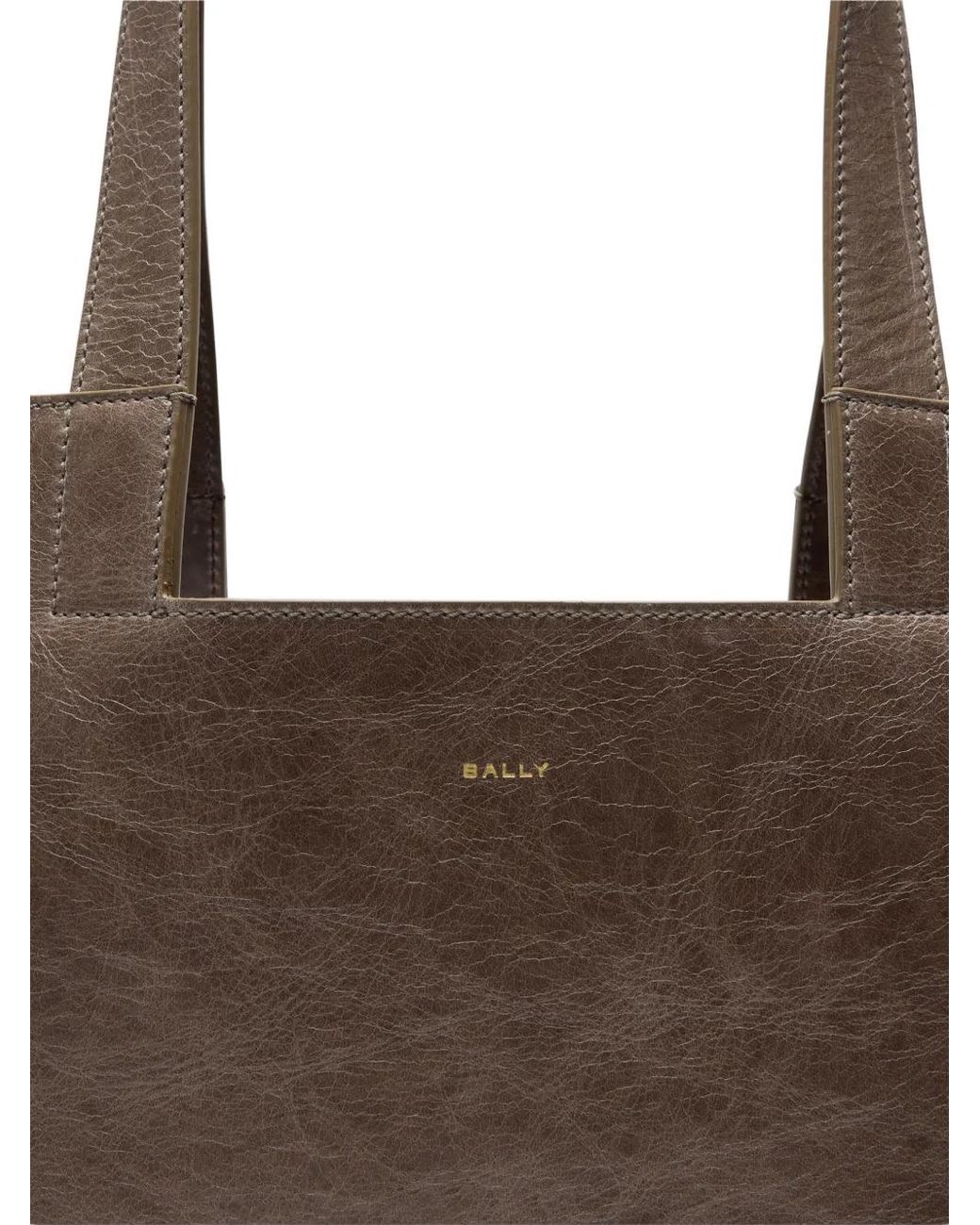 Bally Easy Leather Tote Bag in Brown | Lyst