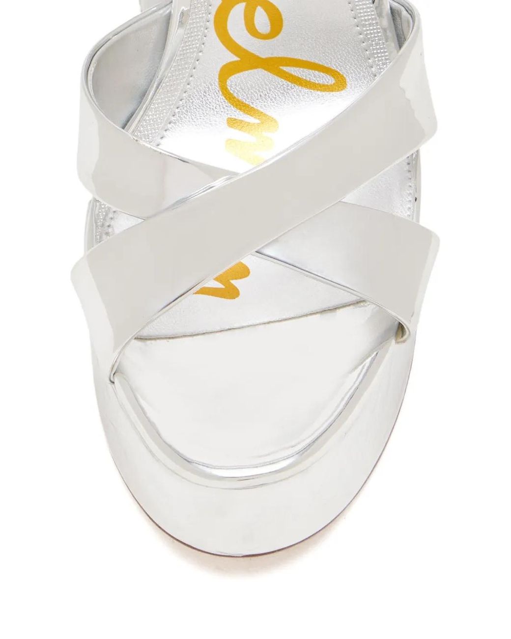 Sam Edelman 120Mm Savannah Platform-Heel Sandals in White | Lyst