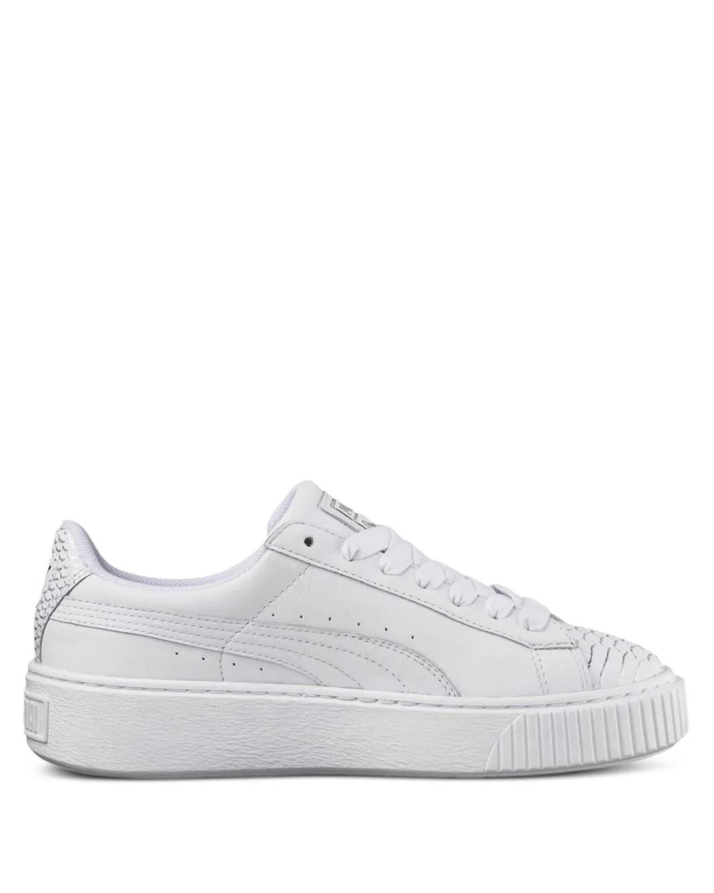 PUMA Platform Ocean Sneakers in White | Lyst