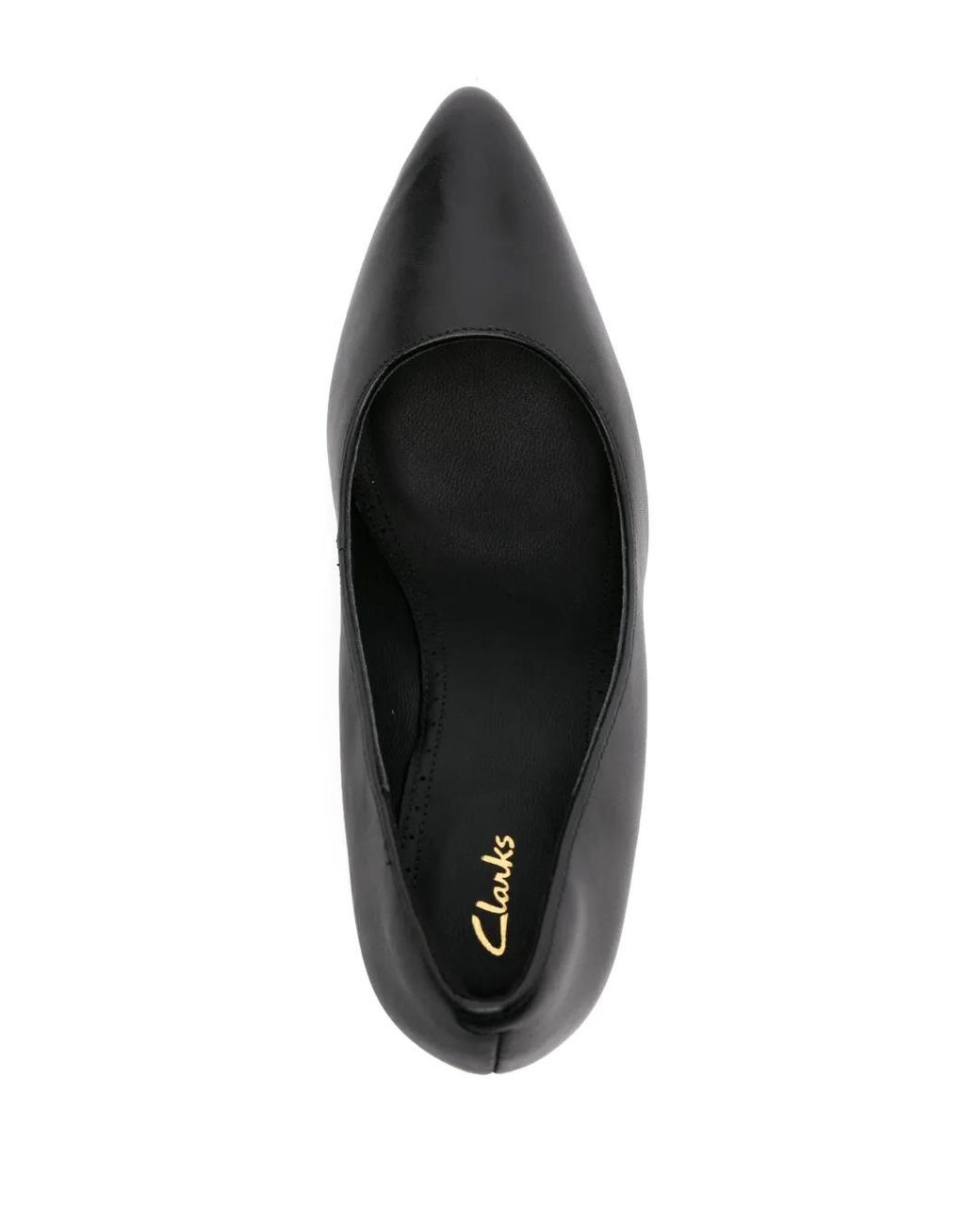 Clarks Laina Rae 75Mm Leather Pumps in Black | Lyst