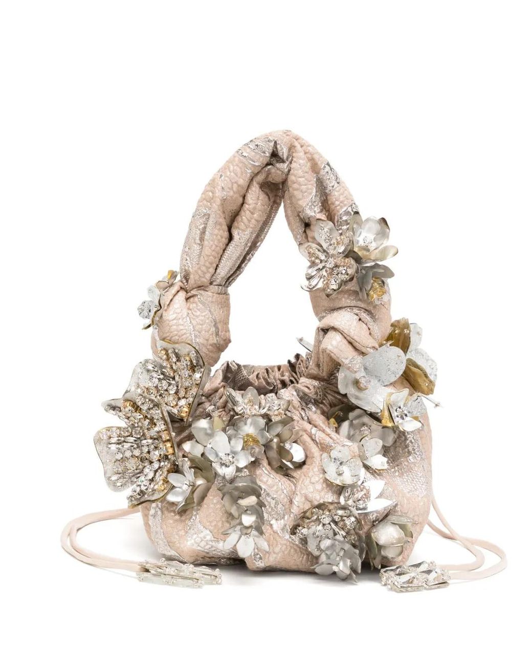 Biyan Embellished Tote Bag in White | Lyst