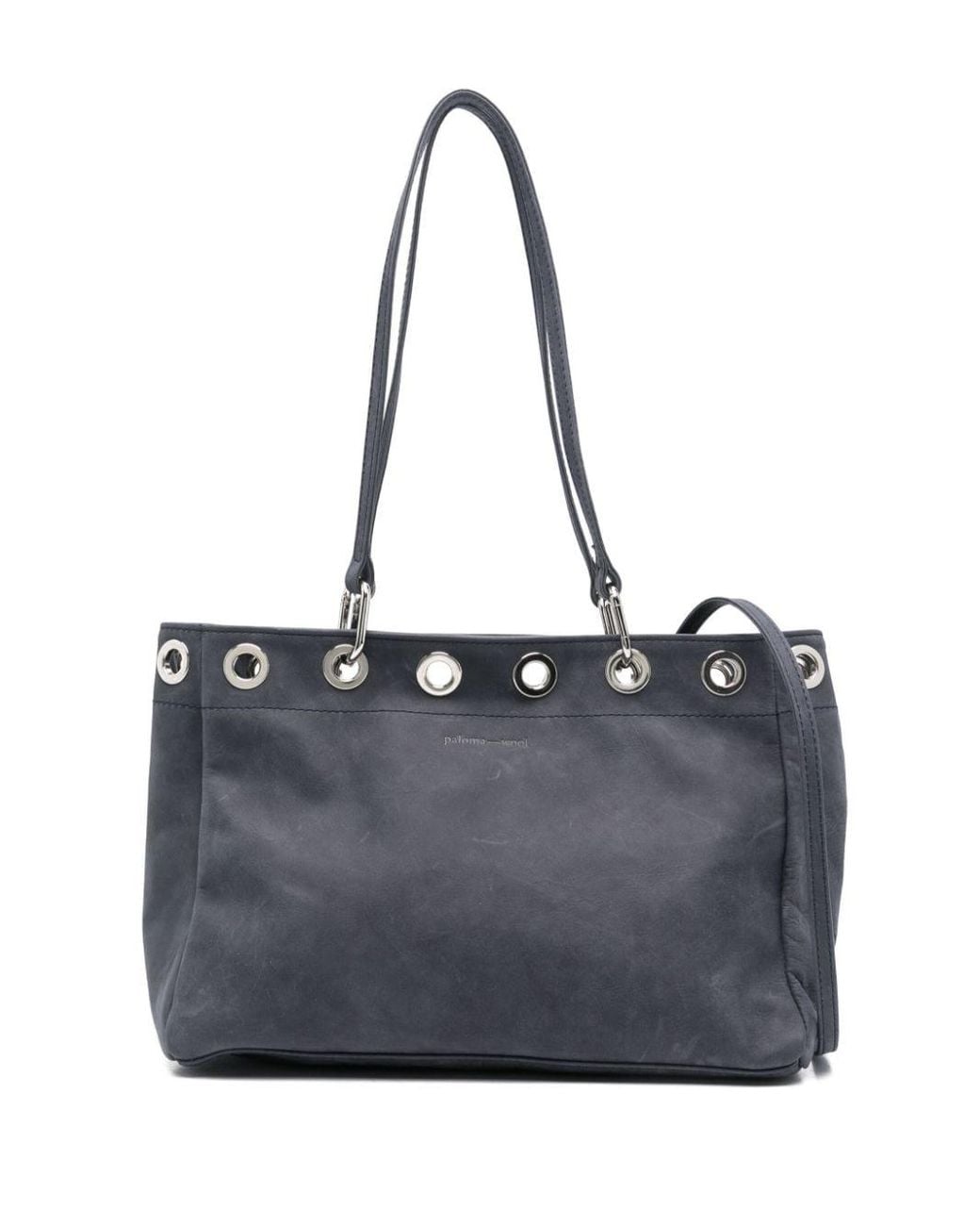 Paloma Wool Philana Smooth Leather Shoulder Bag in Blue | Lyst