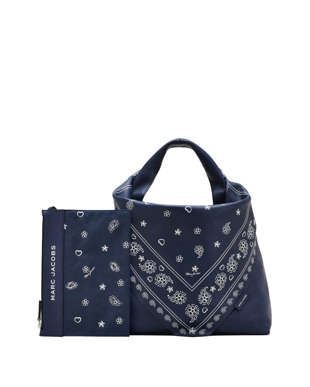 Marc Jacobs Sack Bandana Leather Bag in Blue | Lyst