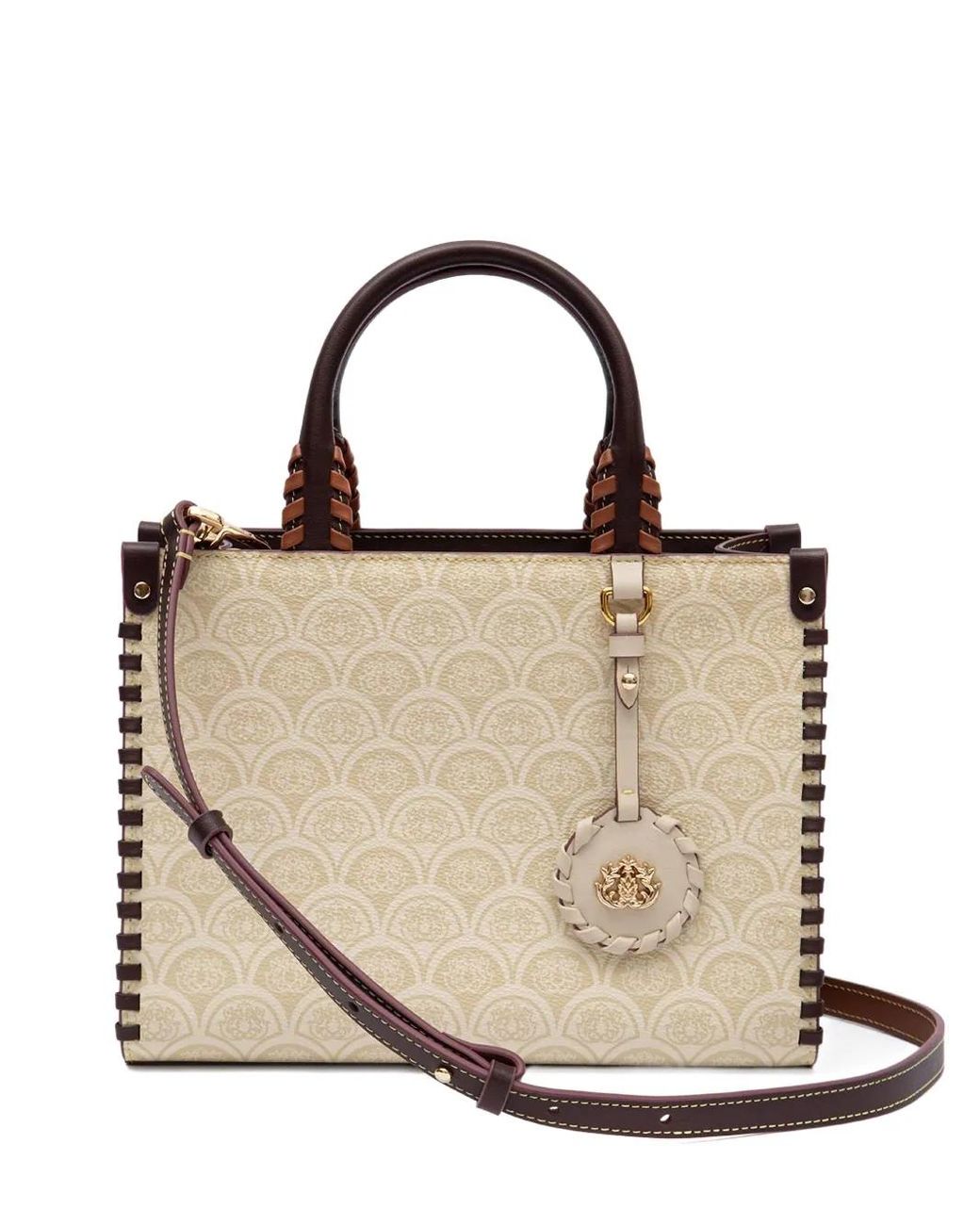 Isla Monogram Tote Bag in Metallic | Lyst