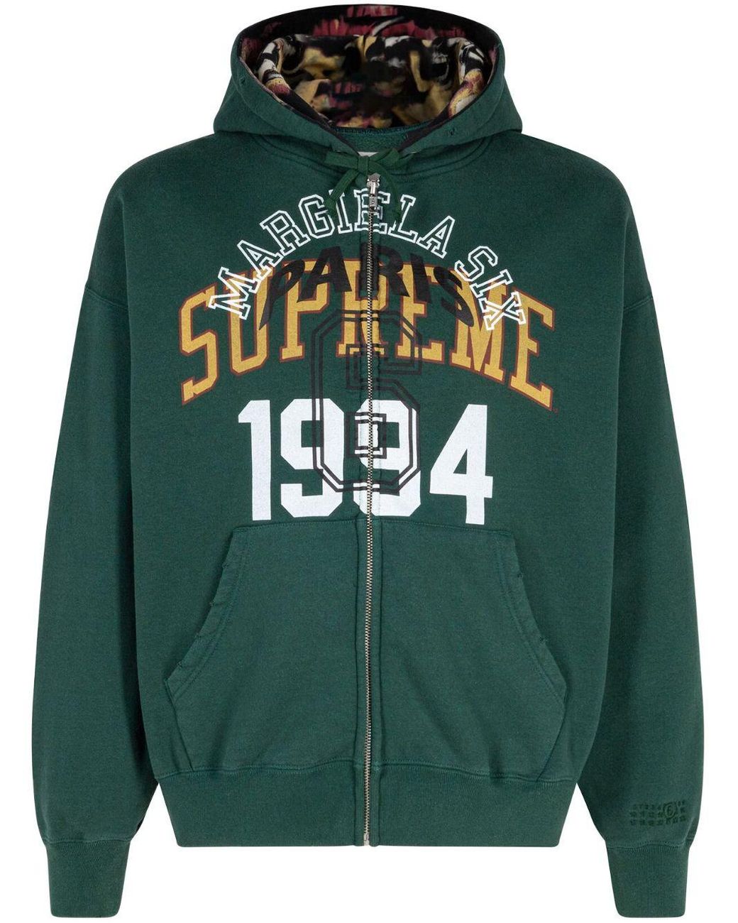 Supreme X Mm6 Maison Margiela Zip-up Hoodie in Green | Lyst Supreme X Mm6 Maison Margiela Zip-up Hoodie in Green | Lyst